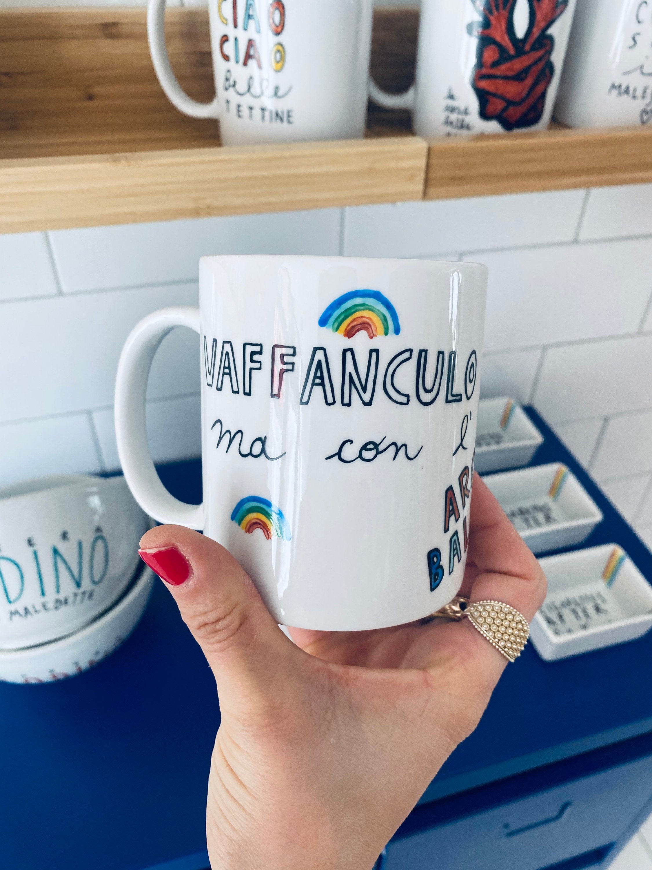 Vaffanculo ma con l'arcobaleno – Piattini Davanguardia